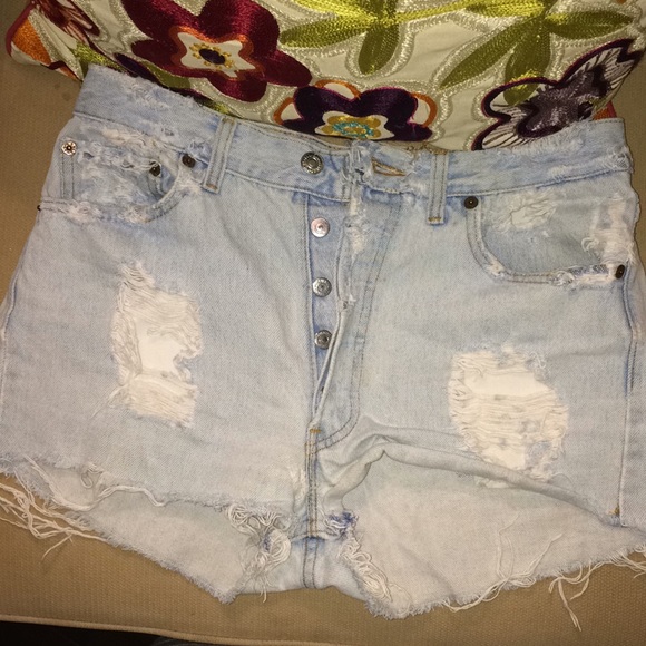 Levi's | Shorts | Super Distressed Cut Off Shorts By Levis | Poshmark